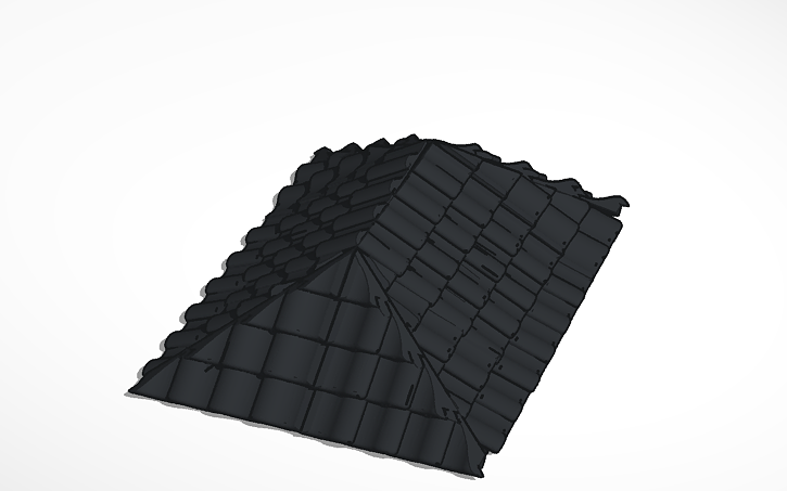 3D design Slate Roof - Tinkercad