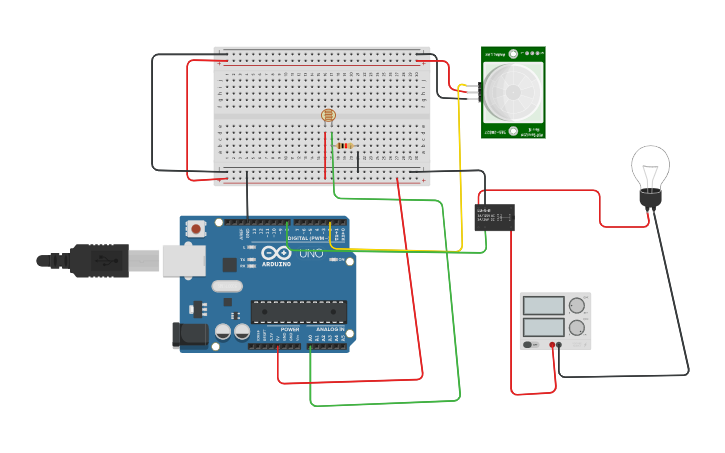 Circuit design Microprocessor project - Tinkercad