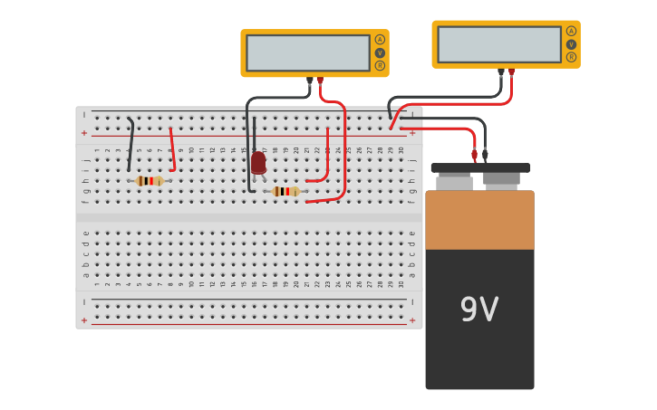Circuit design G12 G - Voltmeter - Students | Tinkercad