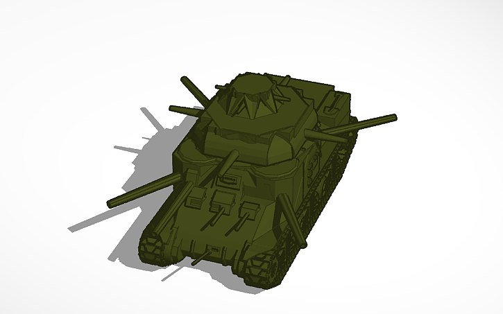 3D design M15A Gun Motor Carriage - Tinkercad