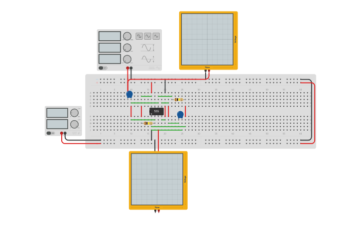 Circuit design Schmitt Trigger with 555 Timer - Tinkercad Circuit design Schmitt Trigger with 555 Timer - Tinkercad