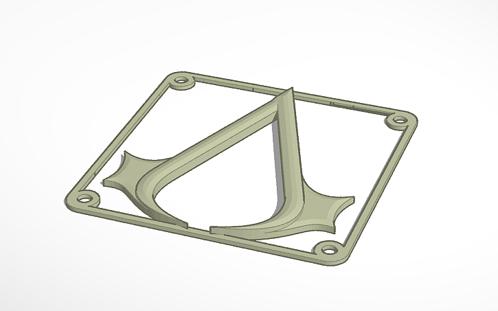 3D design 120mm cooler - Tinkercad