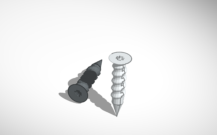 3D design Screws, Can be resized | Tinkercad