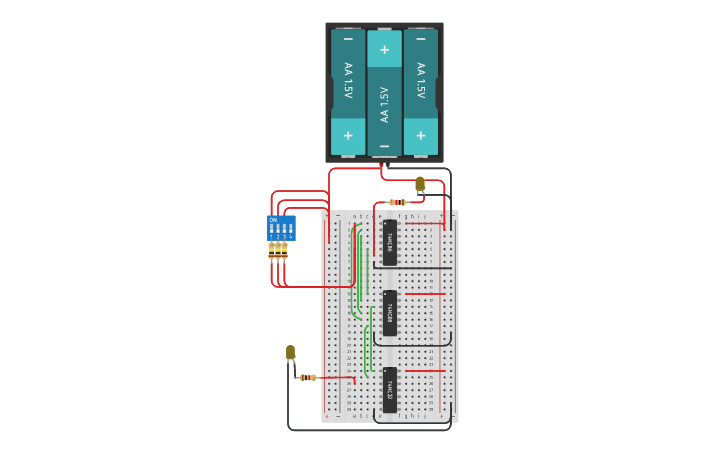 Circuit design Full adder - Tinkercad