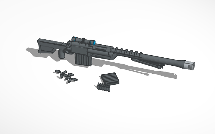 3D design anti tank sniper rifle | Tinkercad