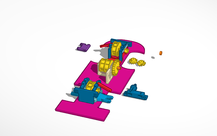 3D design Lay out of chassis 6 - Tinkercad