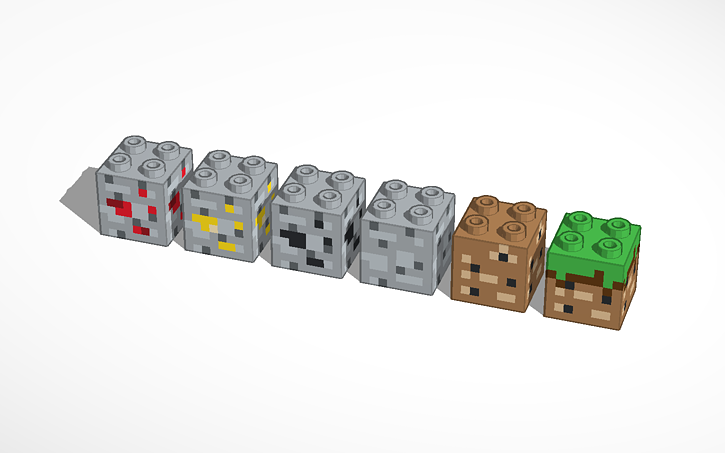 3D design minecraft legos | Tinkercad