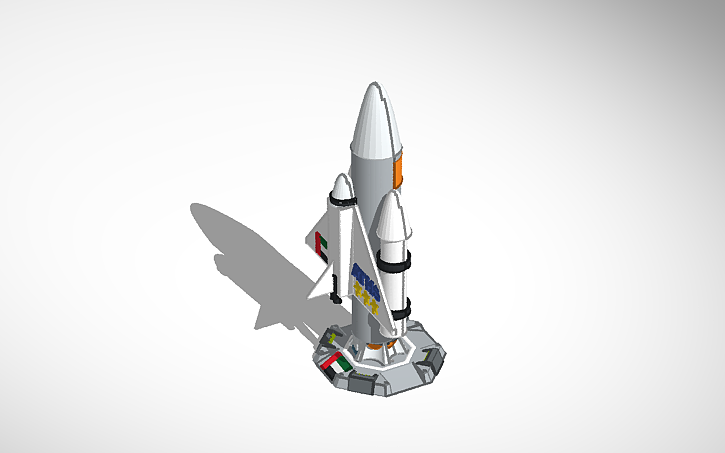 3D design ATHS Qamar Rocket - Tinkercad