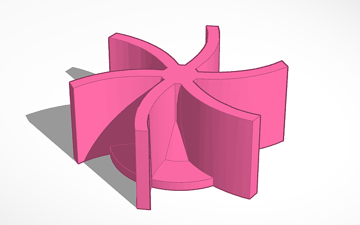 3D design Pump parts: propeller - Tinkercad