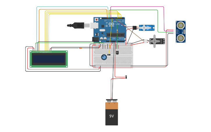 Circuit design Useless box-Group22 - Tinkercad