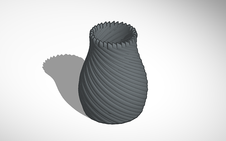 3D design vase - Tinkercad