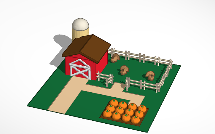 3D design "chicken" nugget factory | Tinkercad