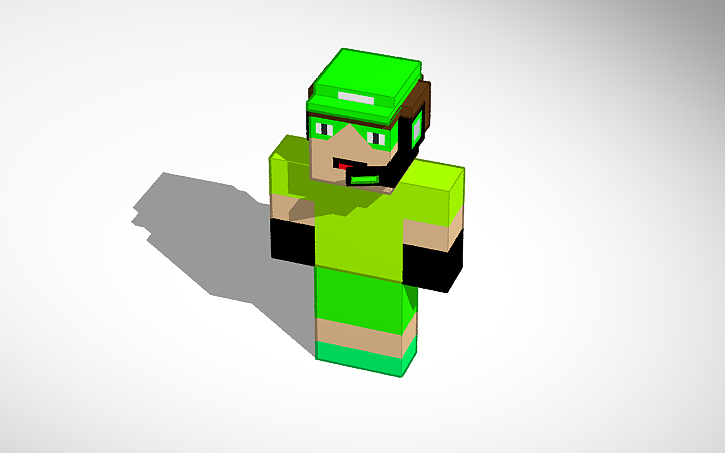 3D design custom Minecraft character For a contest (modeled after real ...
