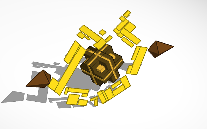 3D design memory of dust genshin impact - Tinkercad