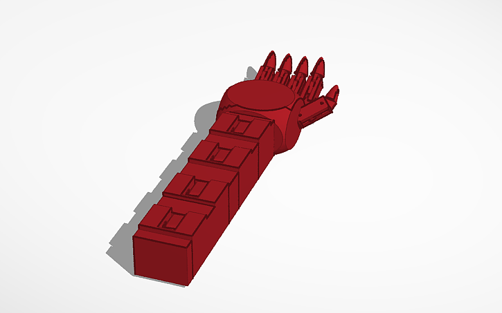 3D design Working Arm Project - Tinkercad
