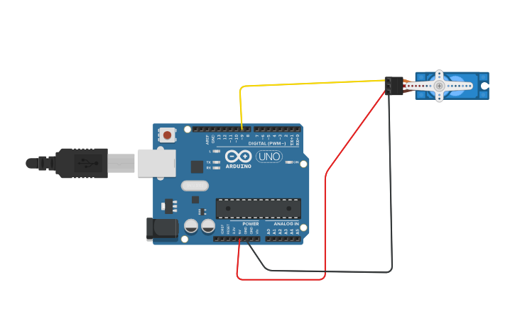 Circuit design 13a_Servo Motor_Sweep - Tinkercad Circuit design 13a_Servo Motor_Sweep - Tinkercad