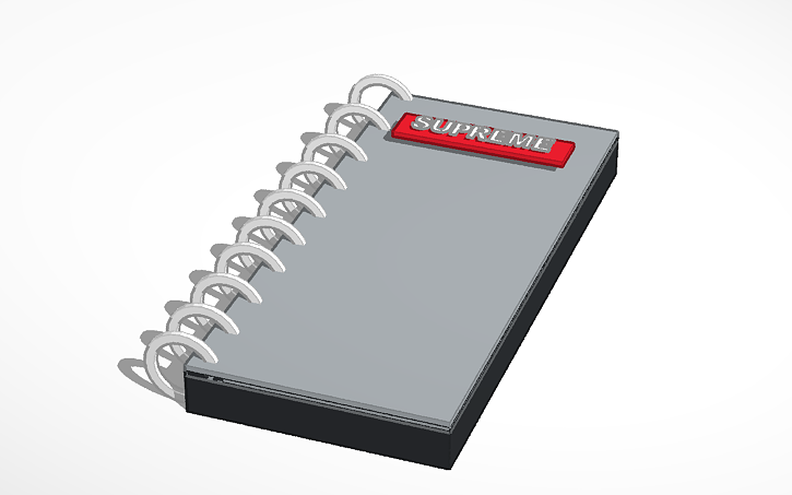 3D design Supreme Notepad | Tinkercad