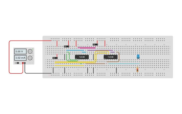 Circuit Design Exp 3 Realization Of Function Using Nand Gates Tinkercad