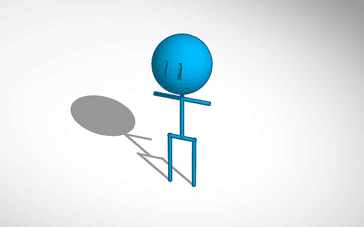 3D design Stickman - Tinkercad
