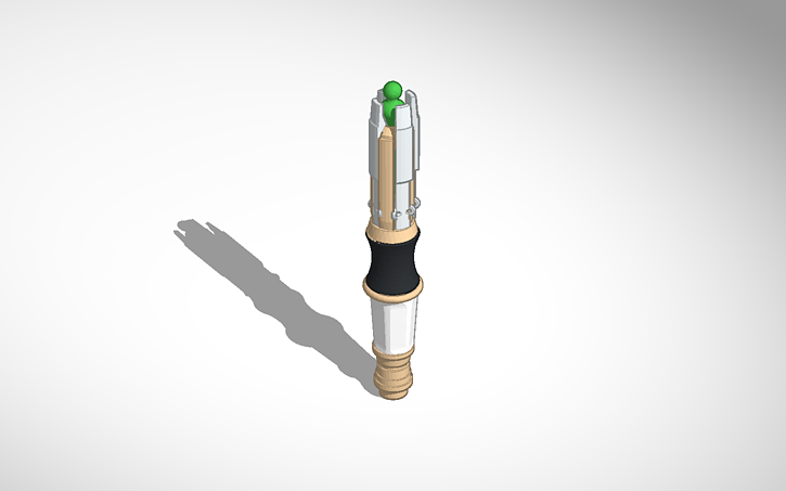 3D design Sonic Screwdriver 11th Doctor | Tinkercad