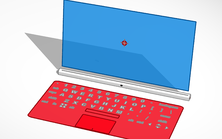3D design Hi-tech laptop | Tinkercad
