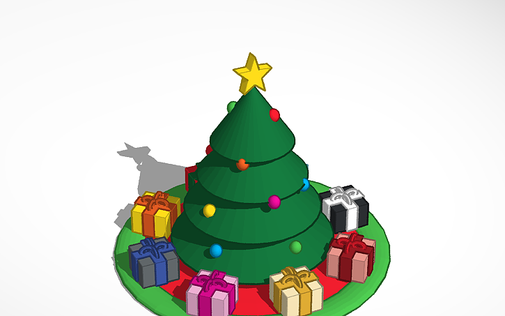 3D design Christmas Tree and surprises - Tinkercad