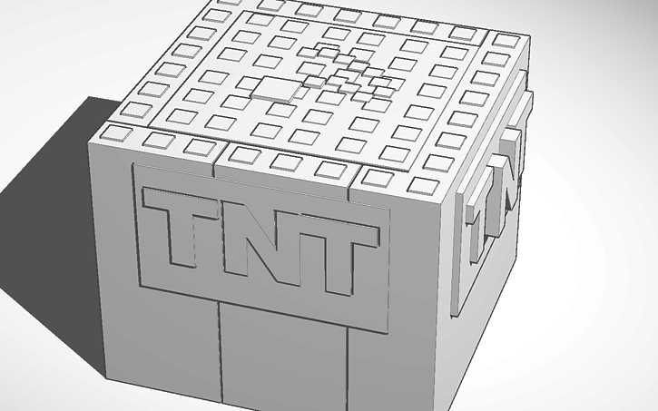 3D design Minecraft TNT | Tinkercad