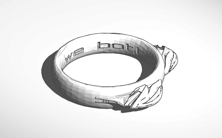3D design Cylon engagement ring 52 - Tinkercad
