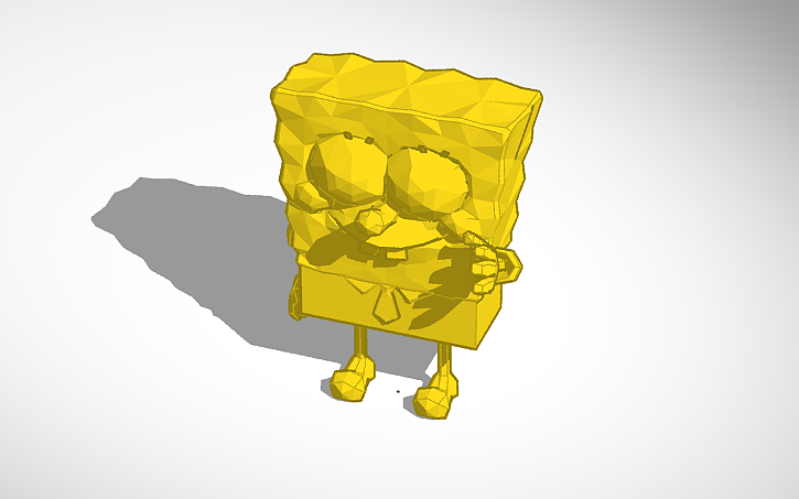 3D design Spongebob - Tinkercad