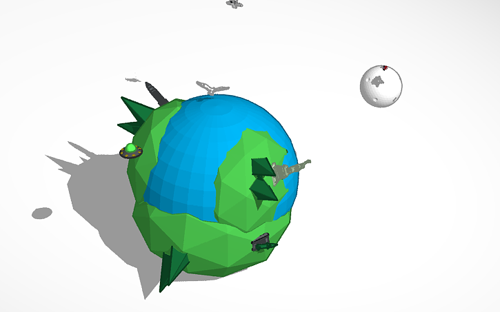 3D design The World - Tinkercad