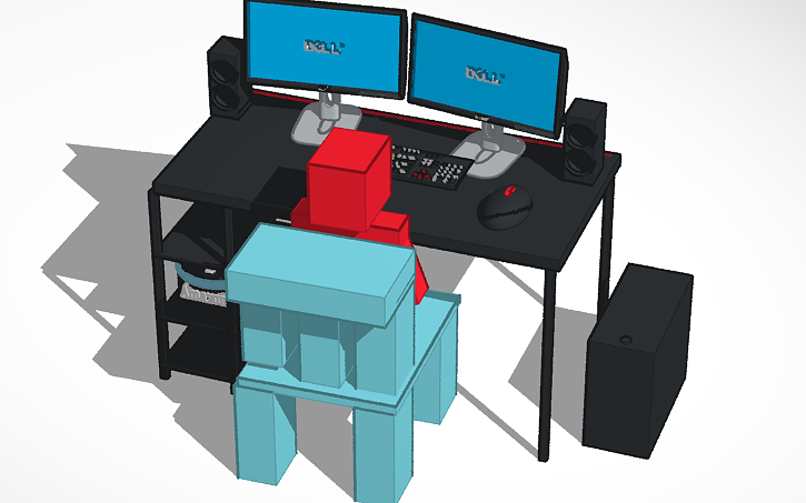 3D design gaming computer | Tinkercad