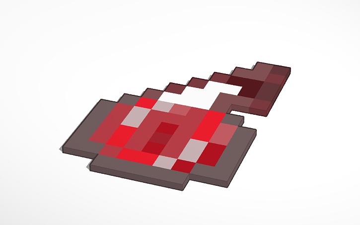 3D design minecraft potion - Tinkercad