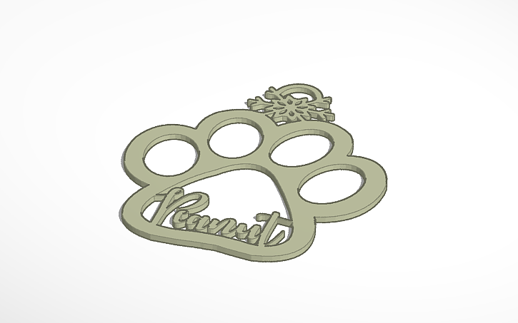 3D design PAW-Peanut | Tinkercad