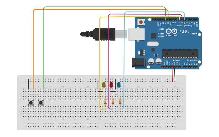 Circuit design Triple click - Tinkercad