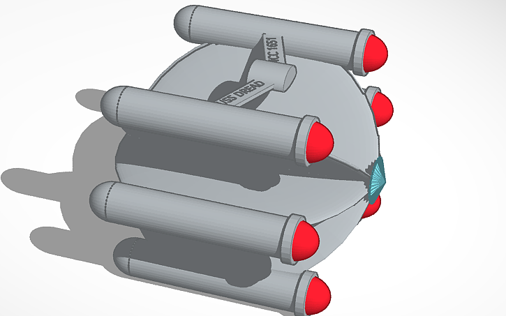 3D design USS Dread - Tinkercad