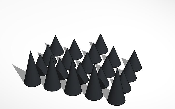 3D design spikes - Tinkercad