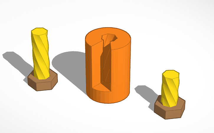 3D design Screw and Block | Tinkercad