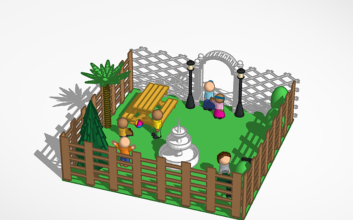 3D design garden - Tinkercad