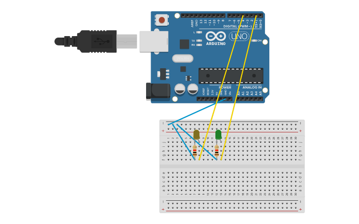 Circuit design Arduino led devresi - Tinkercad