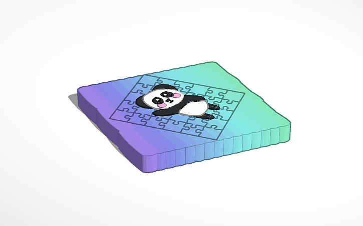 3D design Panda Puzzle! [Contest Entry] - Tinkercad