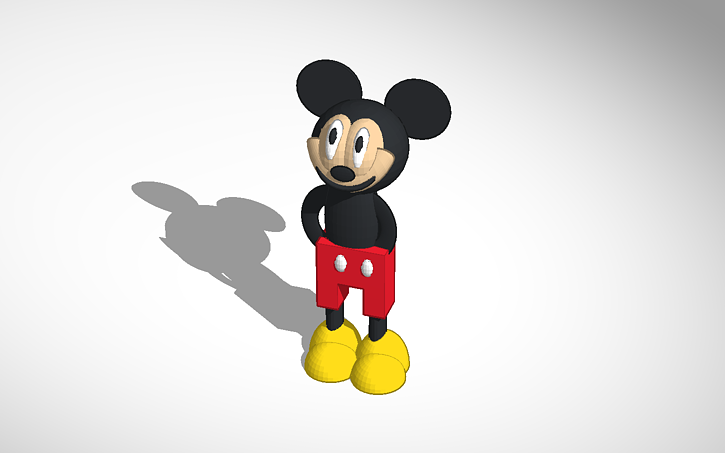 3D design micky - Tinkercad