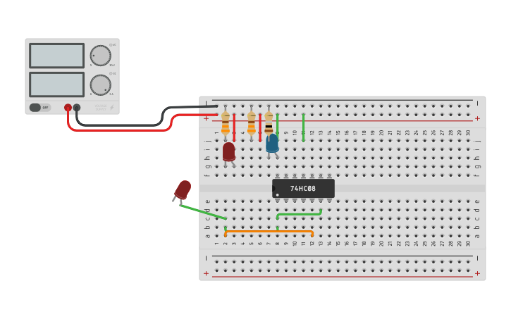 Circuit design Prueba 1 - Tinkercad
