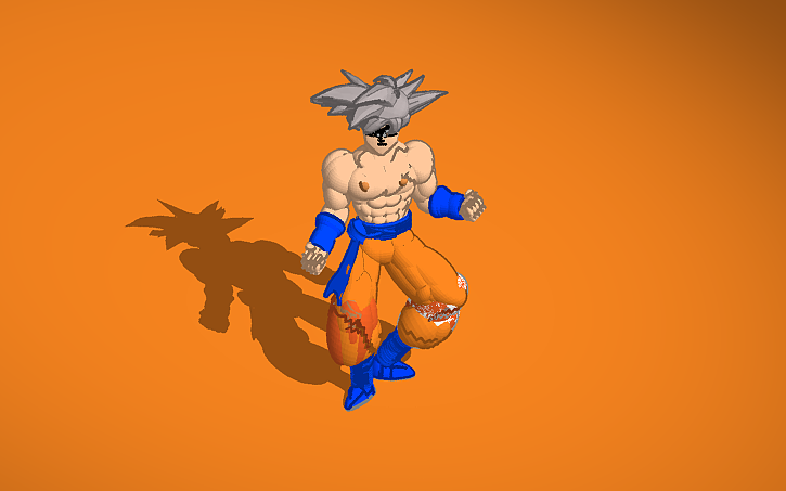 3D design Goku - Tinkercad
