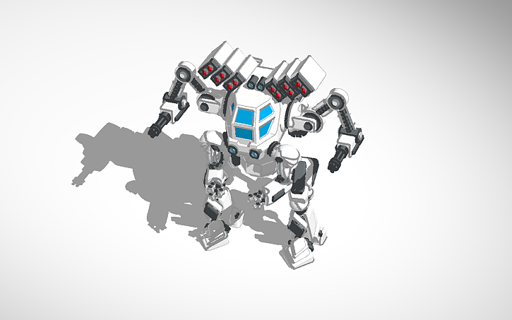 3D design OCEM-X1A - The "Ogre" Combat Exo Mech | Tinkercad