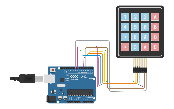 Circuit design Keypad | Tinkercad