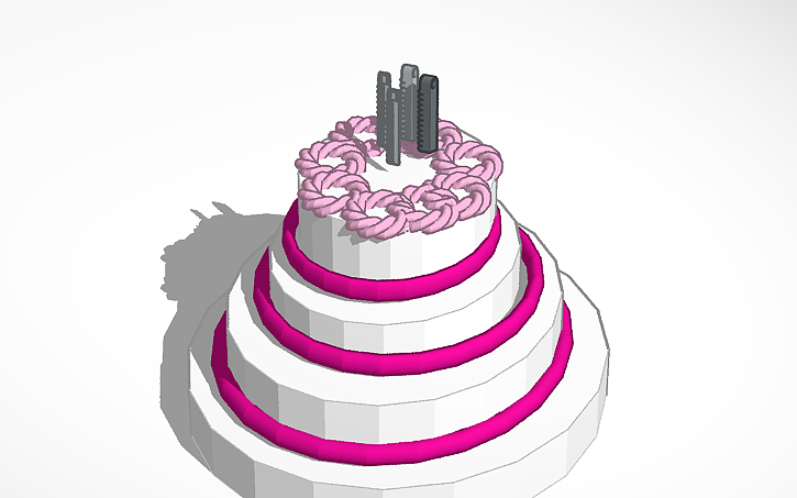 3D design Cake - Tinkercad