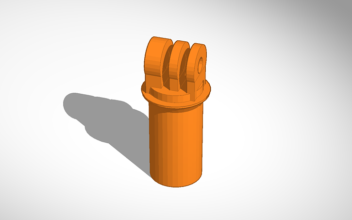3D design gopro pole mount - Tinkercad
