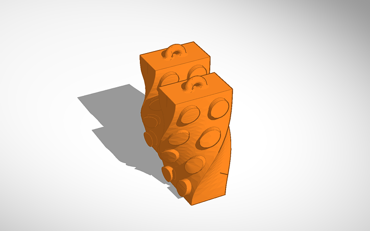 3D design Copy of Twisted Brick for Lego Show 1 - Tinkercad