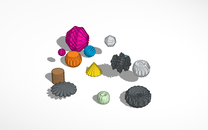 3D design 3D Geometric Patterns_Alan350394 | Tinkercad