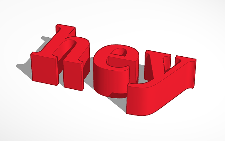3D design hey | Tinkercad